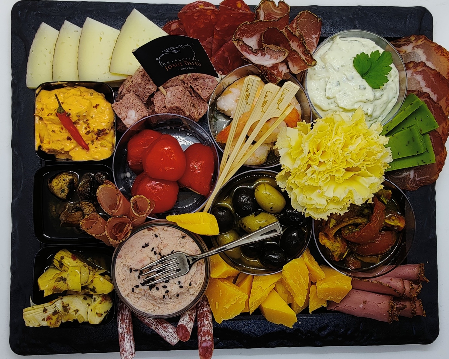 tapasplank deluxe - Charcuterie Josue Deleu