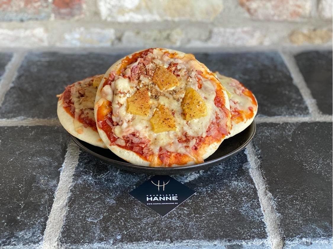 Pizza met ananas - Keurslager Hanne