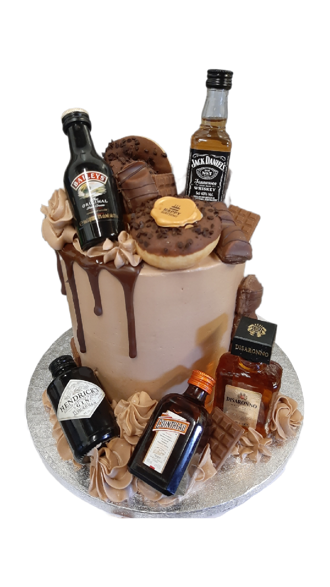 Freak cake alcohol 8p - Bakboetiek Nienke & Noor